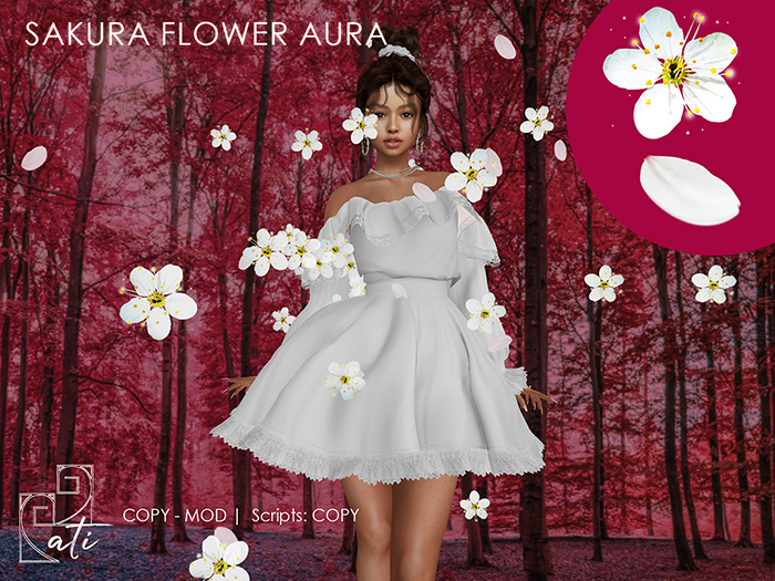 Second Life Marketplace - ati: Sakura flower aura_ spring aura floral aura